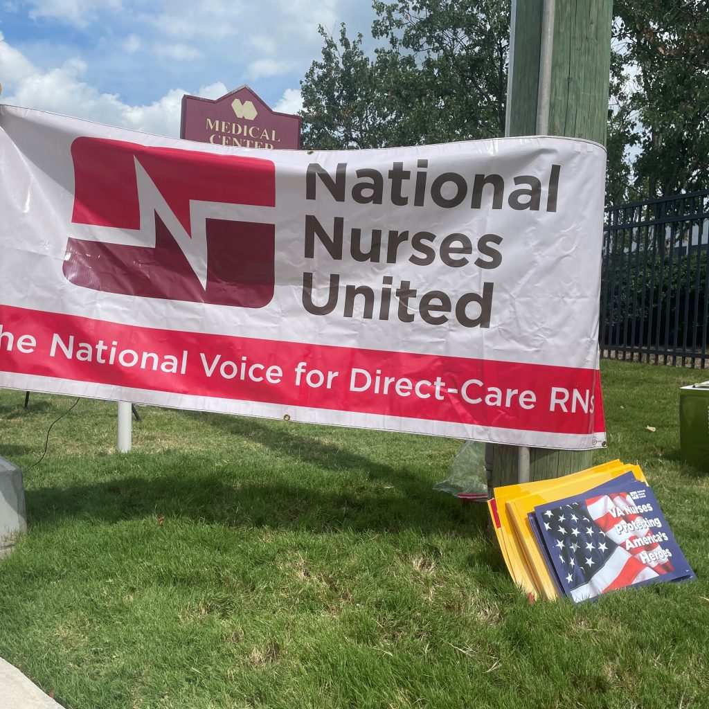 Augusta VA nurses join multi-state protest at downtown Charlie Norwood ...