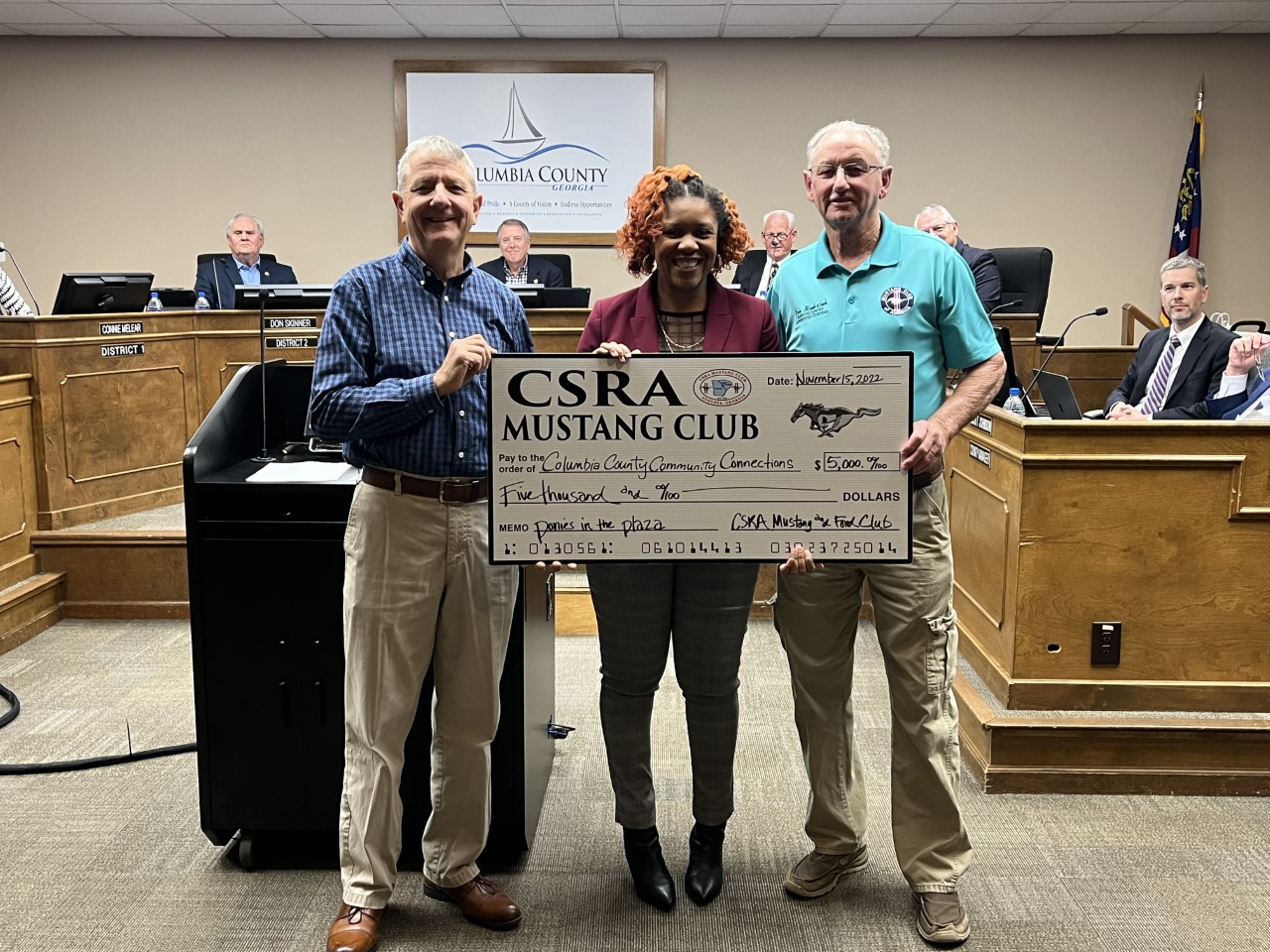 CSRA Mustang Club donates $5,000 to Columbia County Connections - The ...
