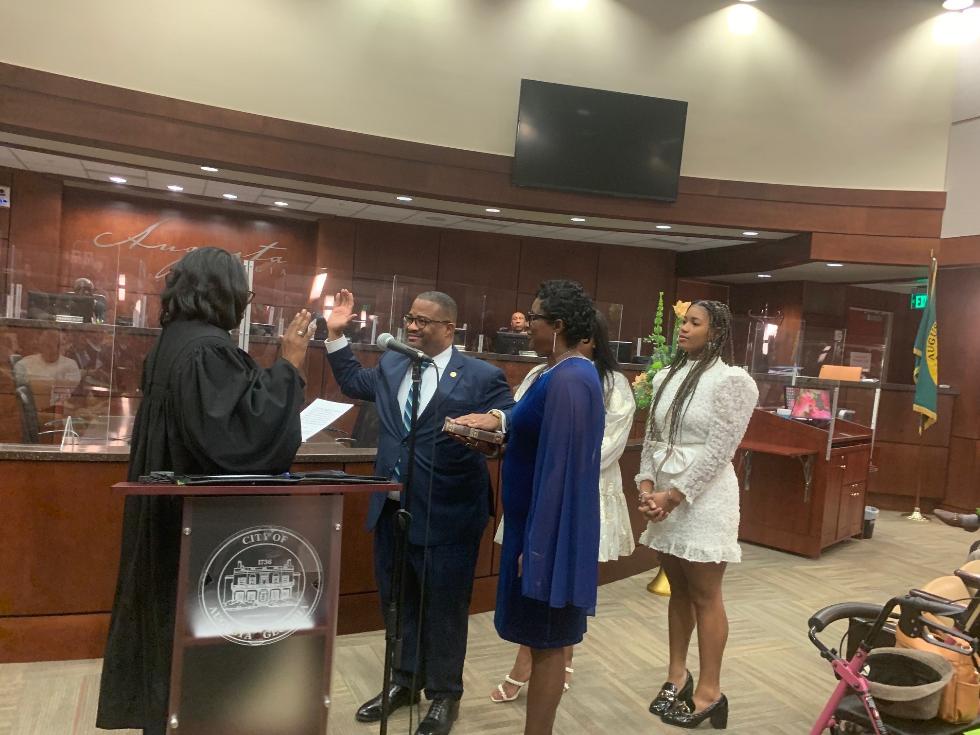 Garnett Johnson sworn in as Augusta Mayor - The Augusta Press